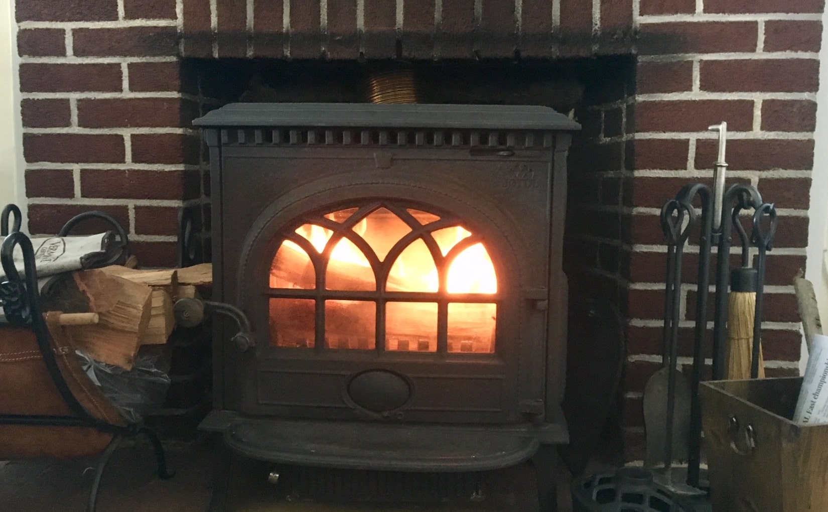 Installing Wood Stove Into Fireplace How To Heat Your House With Just