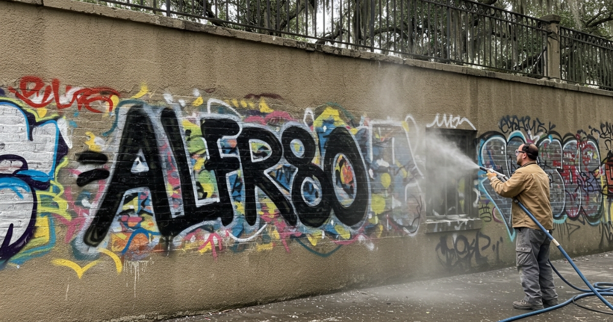 Dustless Blasting Graffiti Removal Service Near You - A Noble SweepA Noble Sweep